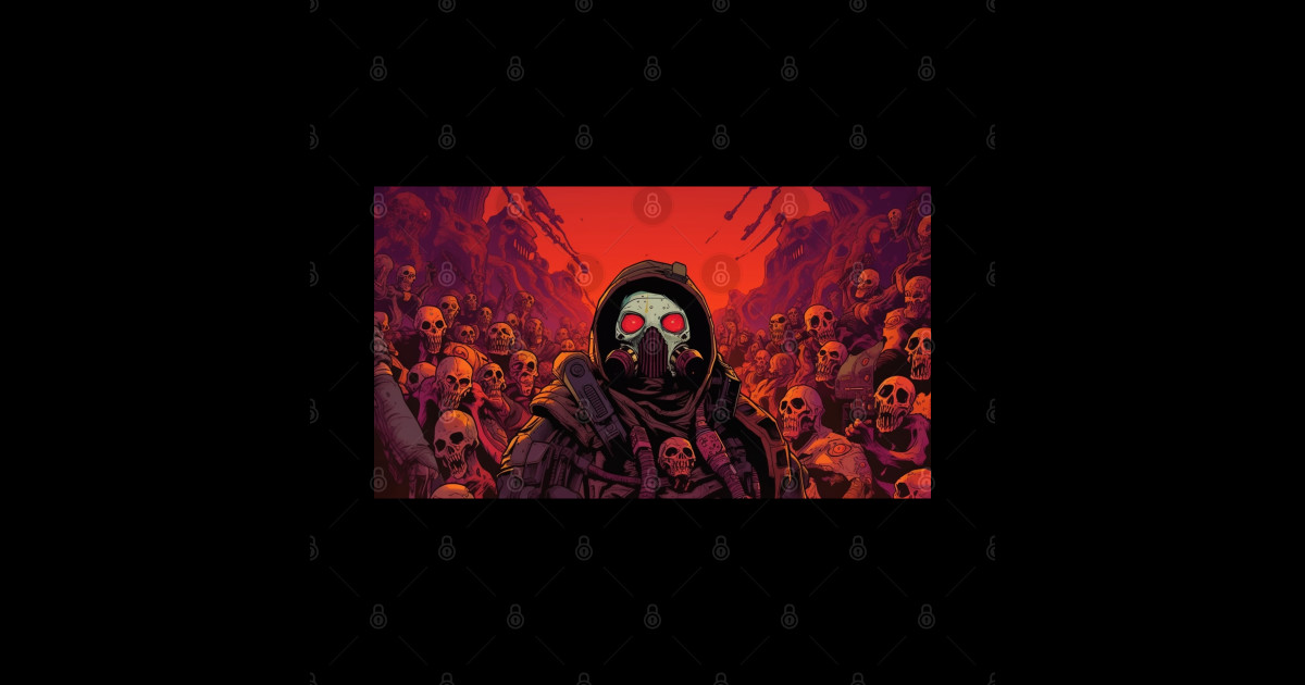 Post Apocalyptic Hell Survivor - Apocalypse - Sticker | TeePublic