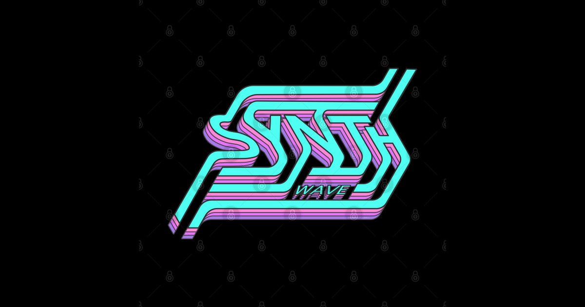 Synthwave - Synthesizer - Sticker | TeePublic