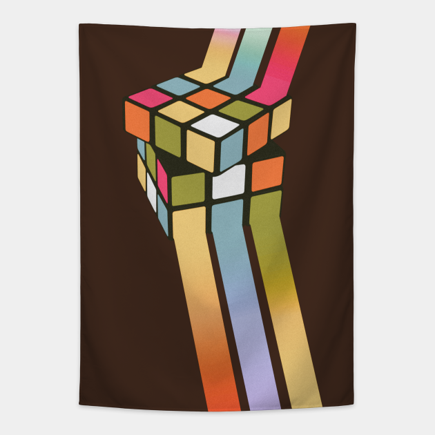 Rubiks Cube Abstract Art - Rubix Cube - Tapestry | TeePublic