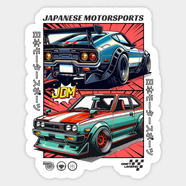 Retro Comic Book Japanese JDM Racing - Jdm - Sticker | TeePublic