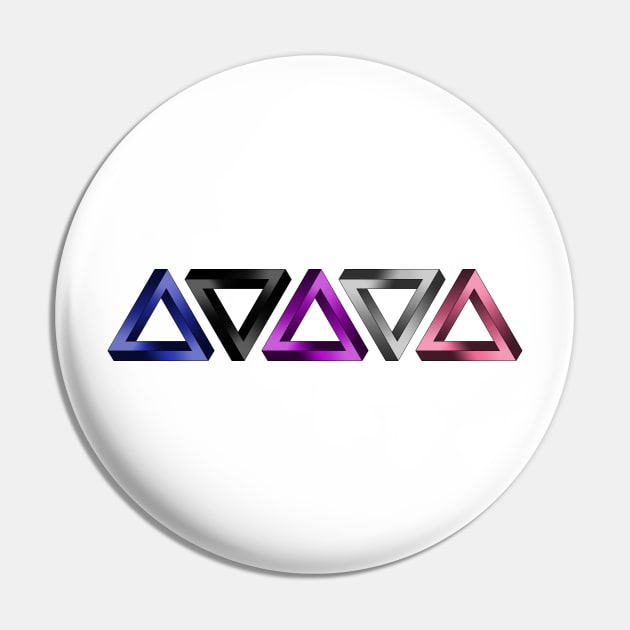 Gender Fluid Pride Flag Colored Twisted Triangles Optical Illusions ...