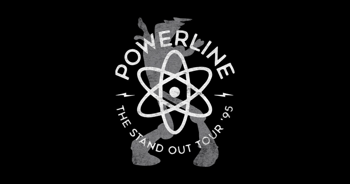 Powerline stand out world tour 95 - Powerline - Sticker | TeePublic