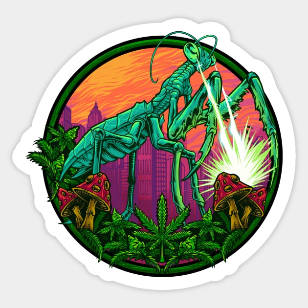 Magic Mantis - Praying Mantis - Sticker | TeePublic