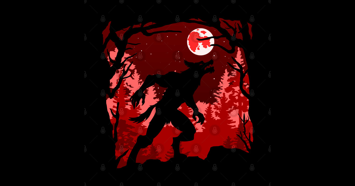 Night Werewolf - Werewolf - Sticker | TeePublic