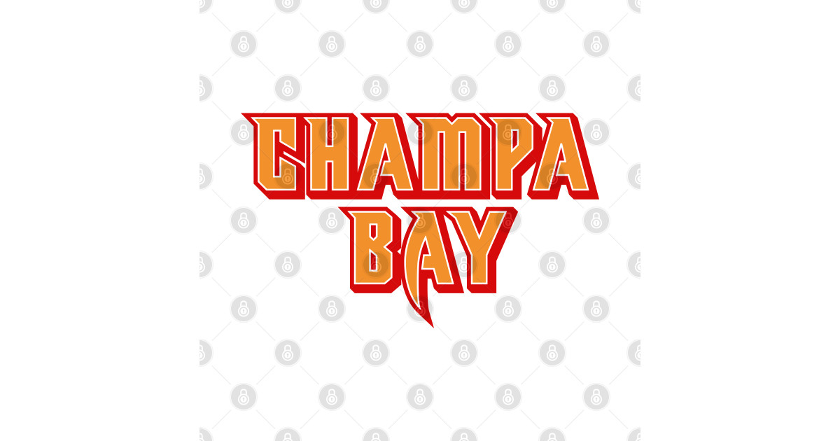 Champa Bay - White/Orange - Champa Bay - T-Shirt | TeePublic