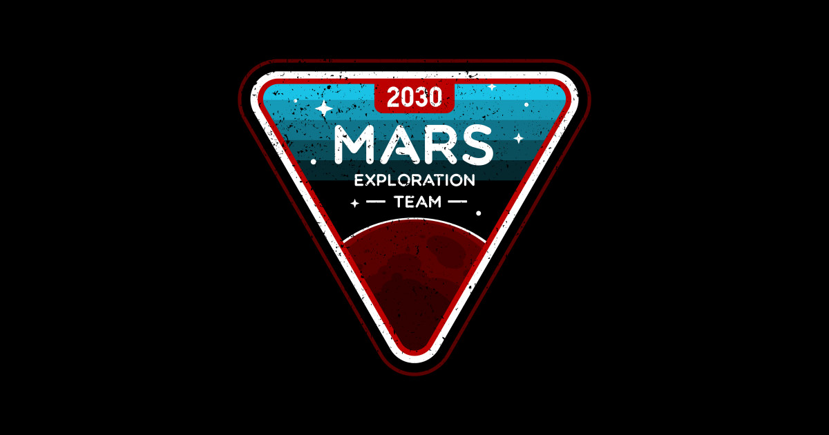2030 Mars Exploration Team - Mars - Sticker | TeePublic