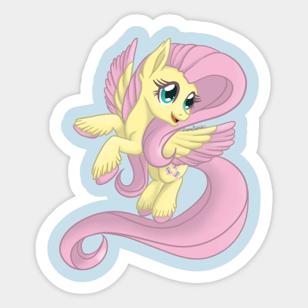 My Little Pony Fluttershy - Fluttershy - Sticker | TeePublic