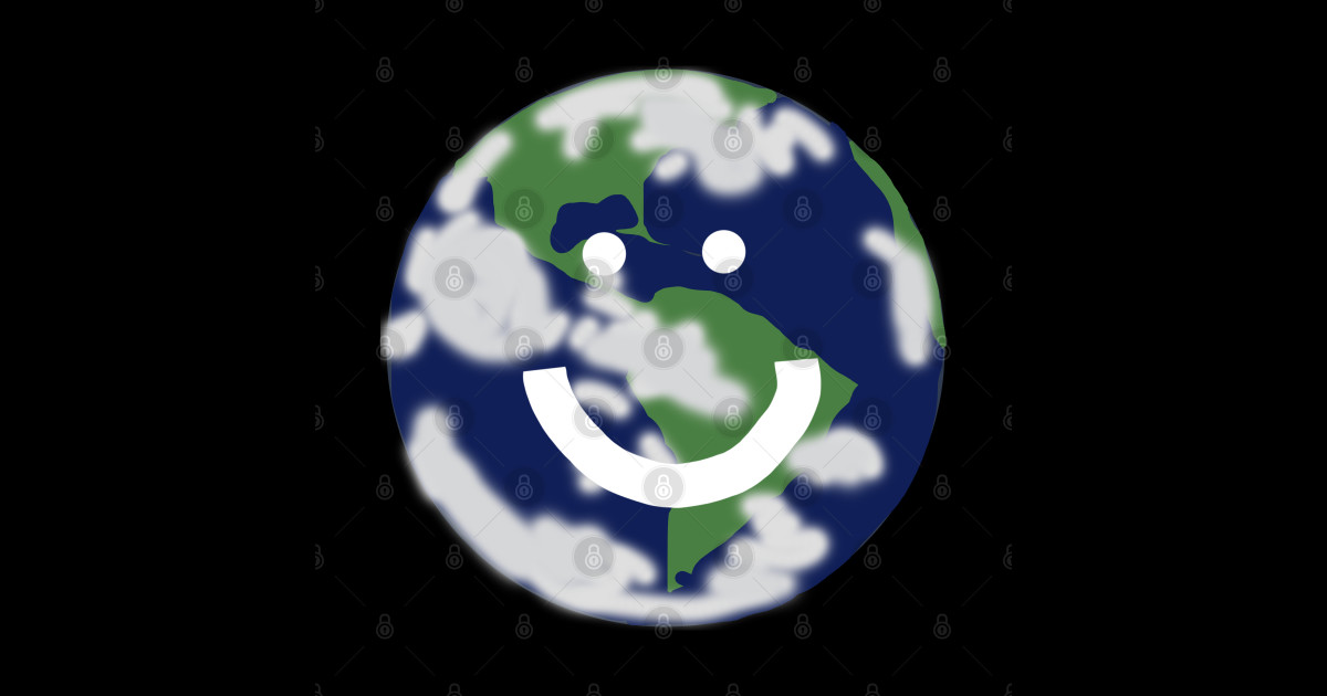 Happy Smiley Face Planet Earth - World Environment Day - Magnet | TeePublic