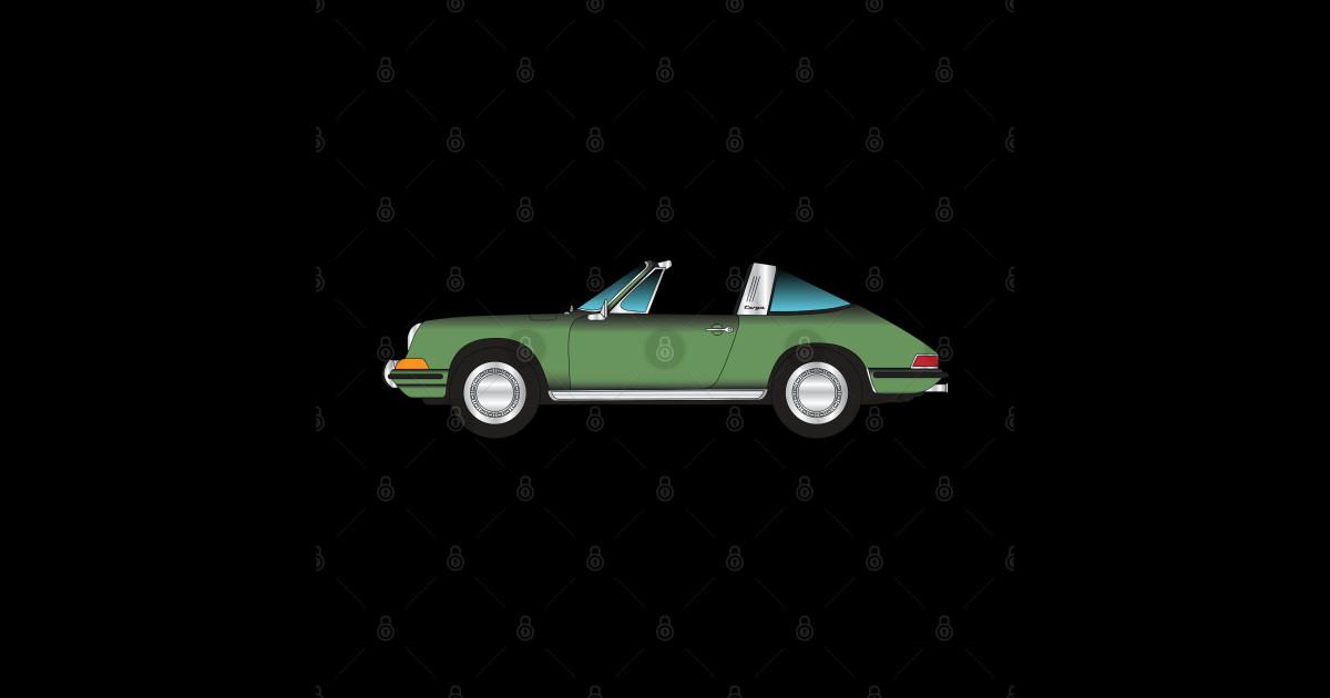911 Targa - Car - Sticker | TeePublic