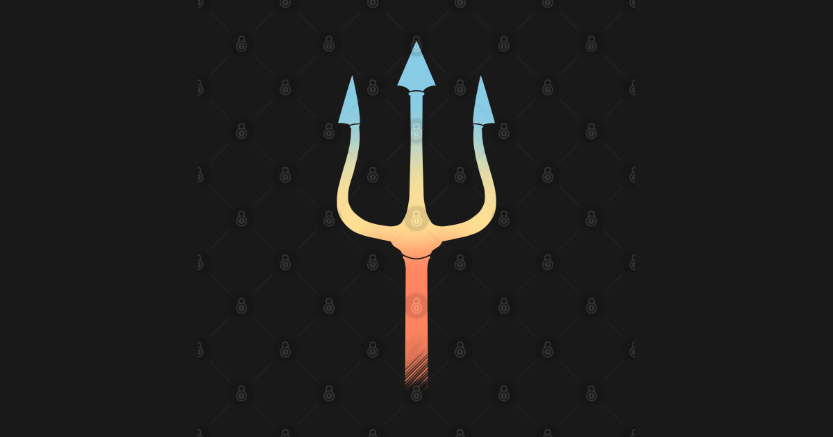 Poseidon trident fork Poseidon - Poseidon Trident Fork - T-Shirt ...