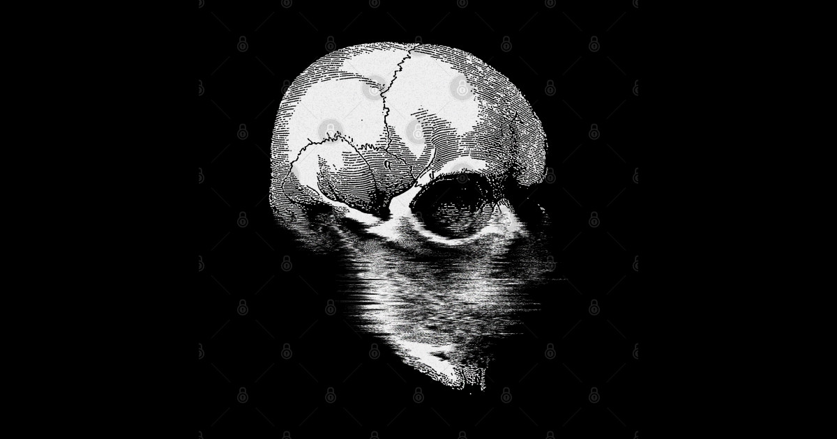 Exclusive/Original † VHS Glitch Skull † Psychedelic Graphic Design ...