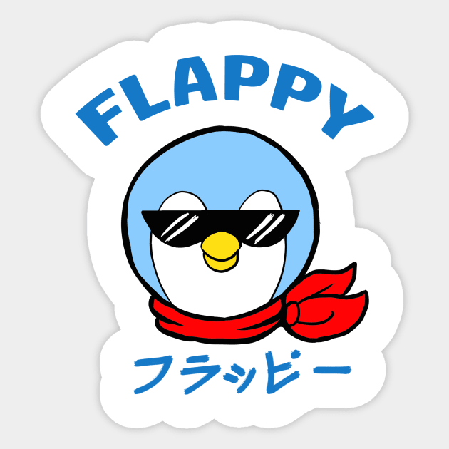 Flappy the Bossy Penguin - Penguin - Sticker | TeePublic