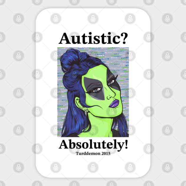 Autistic Alien Girl - Alien - Sticker | TeePublic