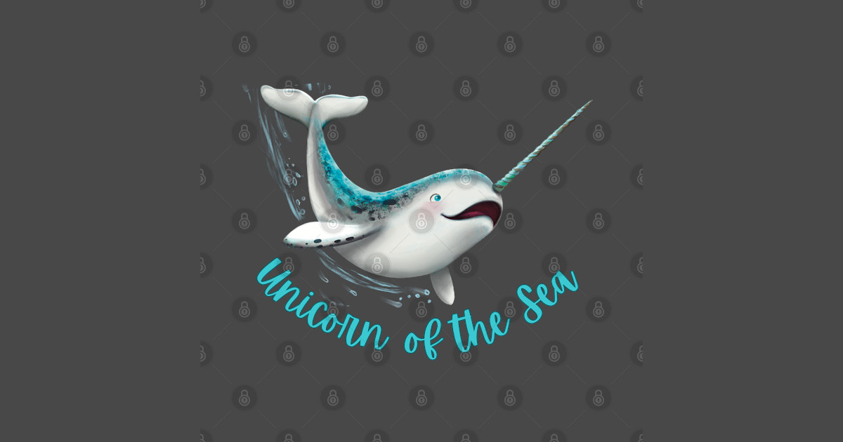 Narwhal- Unicorn Of The Sea - Narwhals - T-Shirt | TeePublic