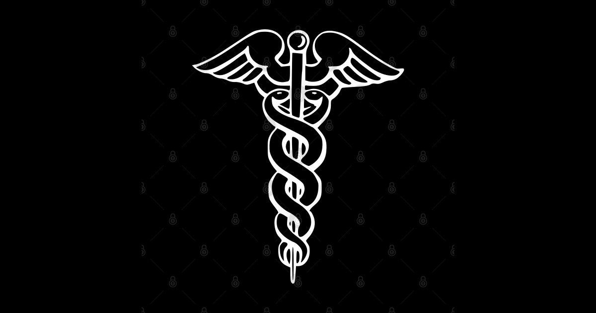Rod of Caduceus - Rod Of Asclepius - Posters and Art Prints | TeePublic