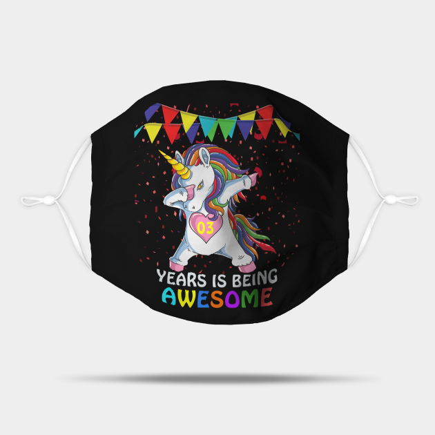 3th Birthday Dabbing Unicorn Party Gift 3 Years Old Girls Birthday 3th-birthday-dabbing-unicorn-party-gift-3-years-old-girls-birthday