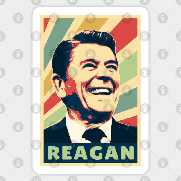 Ronald Reagan Vintage Colors - Ronald Reagan - Sticker | TeePublic