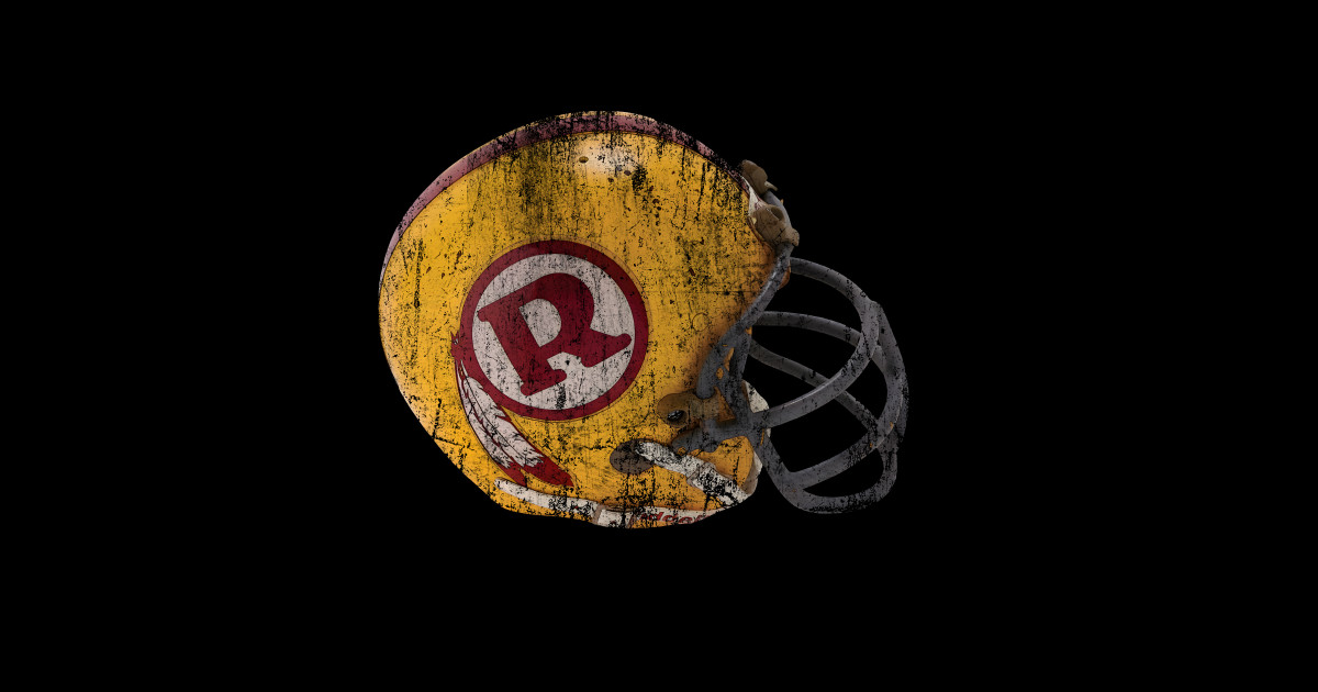 70' Redskins Football Helmet - Redskins Football - Sticker | TeePublic
