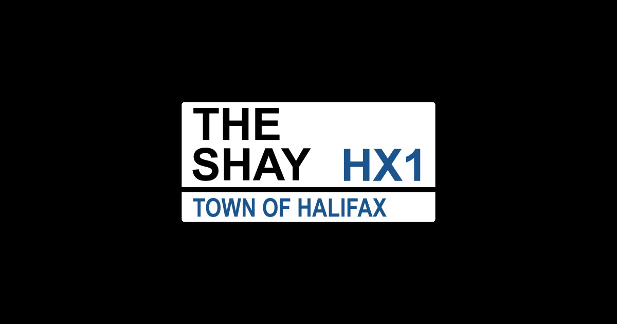 Halifax Town The Shay Iconic Street Sign - Halifax Town - Sticker ...