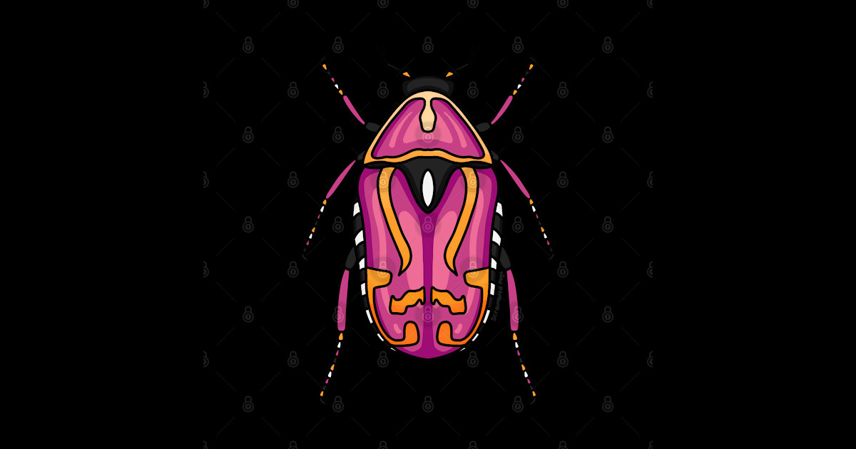 Lesbian Flag Beetle - Lesbian Pride - Sticker | TeePublic