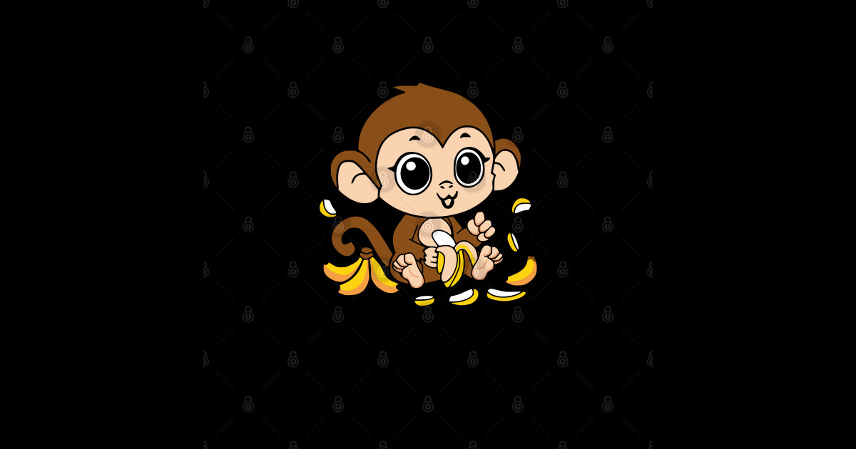 Monkey See Monkey Do Monkey Business Cute Cartoon - Monkey Business ...