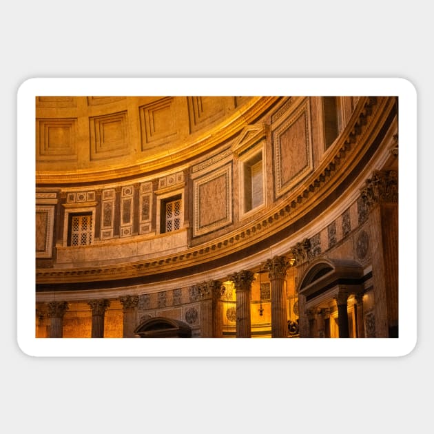 Interior of the pantheon in Rome - Interior do Panteão em Roma ...