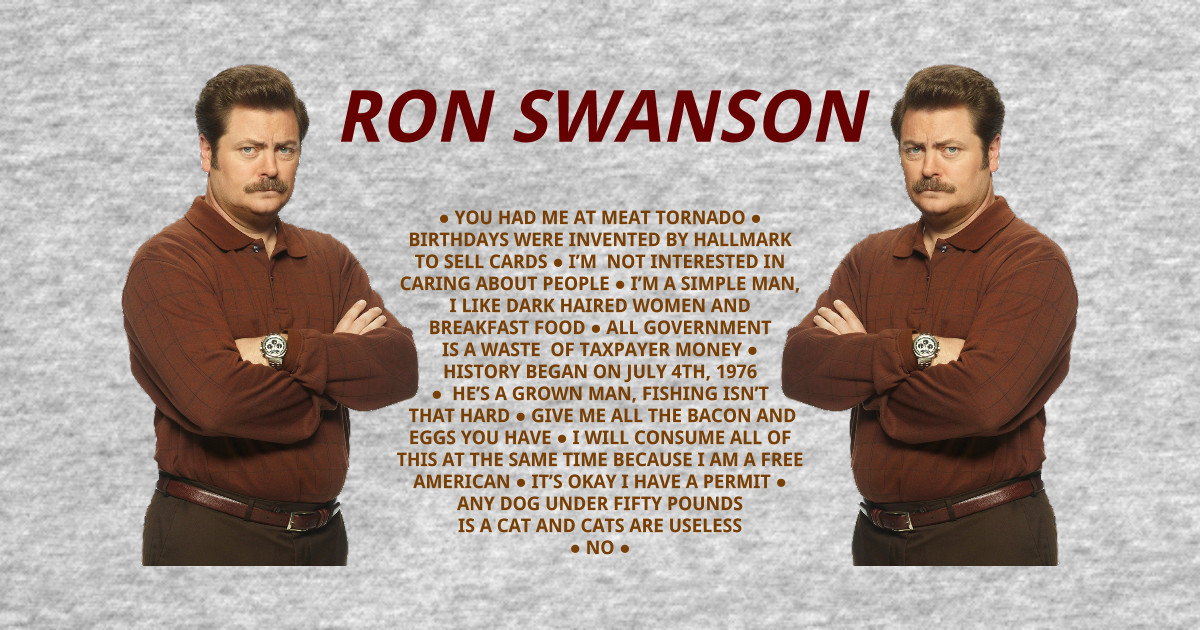 Ron Swanson - Ron Swanson - T-Shirt | TeePublic