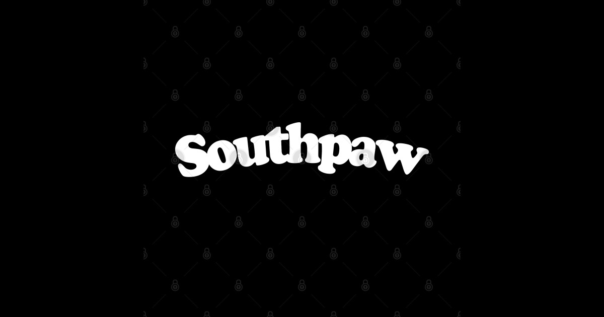 Southpaw - Left Handed Typography Design - Left Hand - Sticker | TeePublic