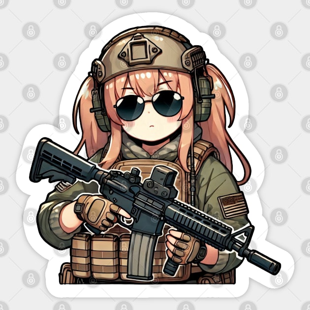 Fat Girl Tactical - Tactical - Sticker | TeePublic