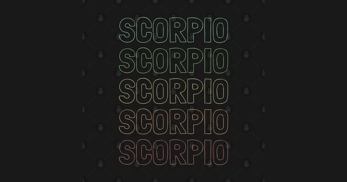 Scorpio Zodiac Pattern - Scorpio - T-Shirt | TeePublic