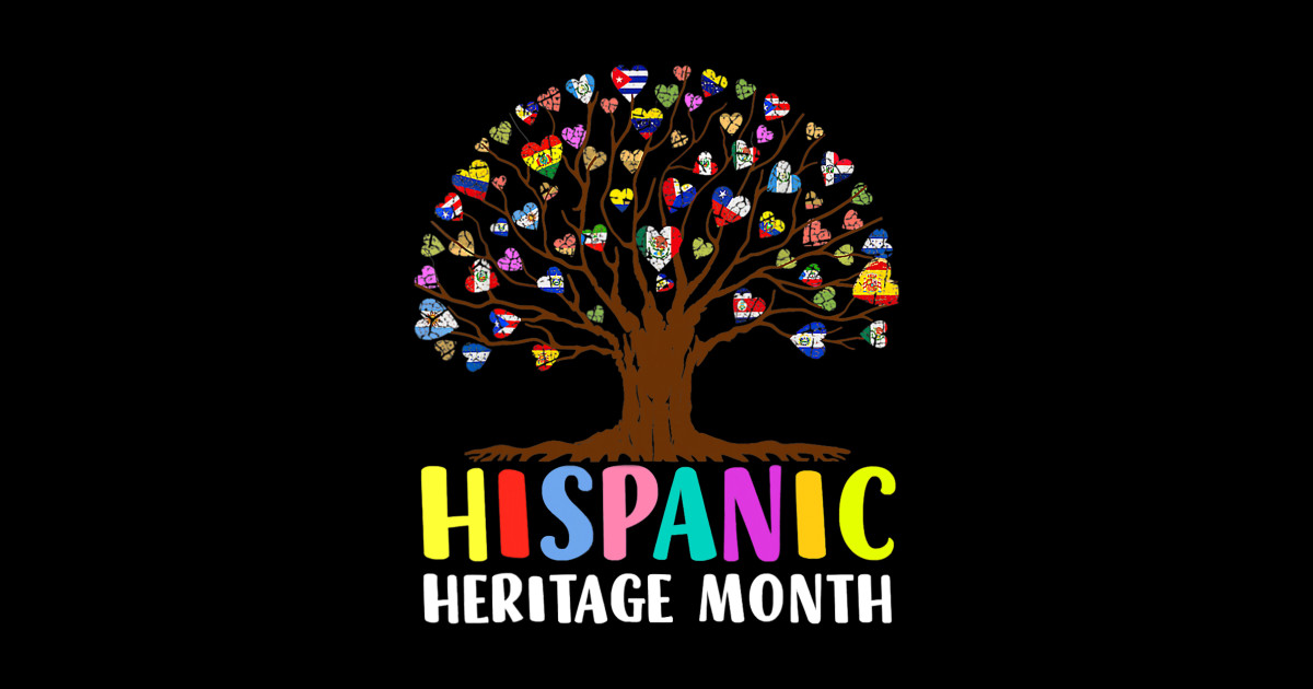 National Hispanic Heritage Month Hand Flag Tree Roots Latino - National ...