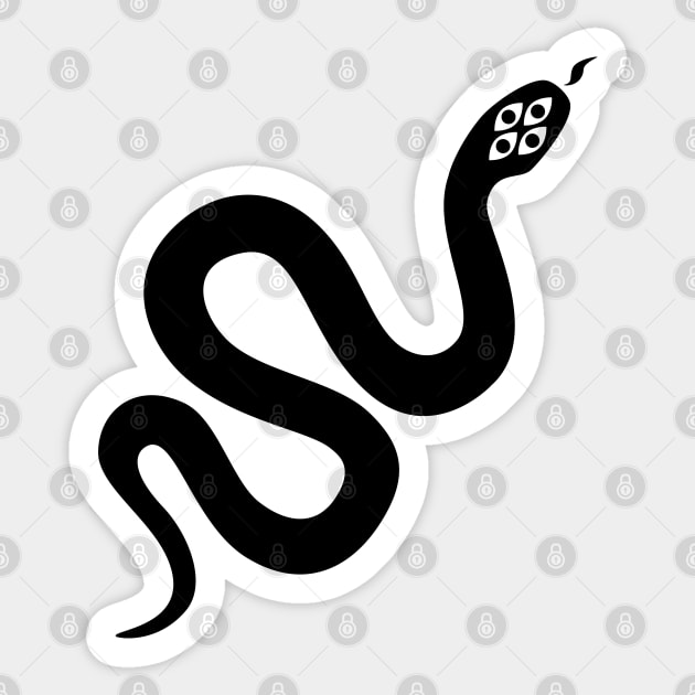 Cursed Snake - Horror - Sticker | TeePublic