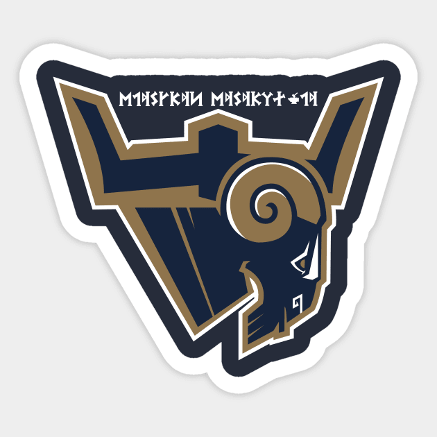 Karaz-a-Karak Goats - Blood Bowl - Sticker | TeePublic