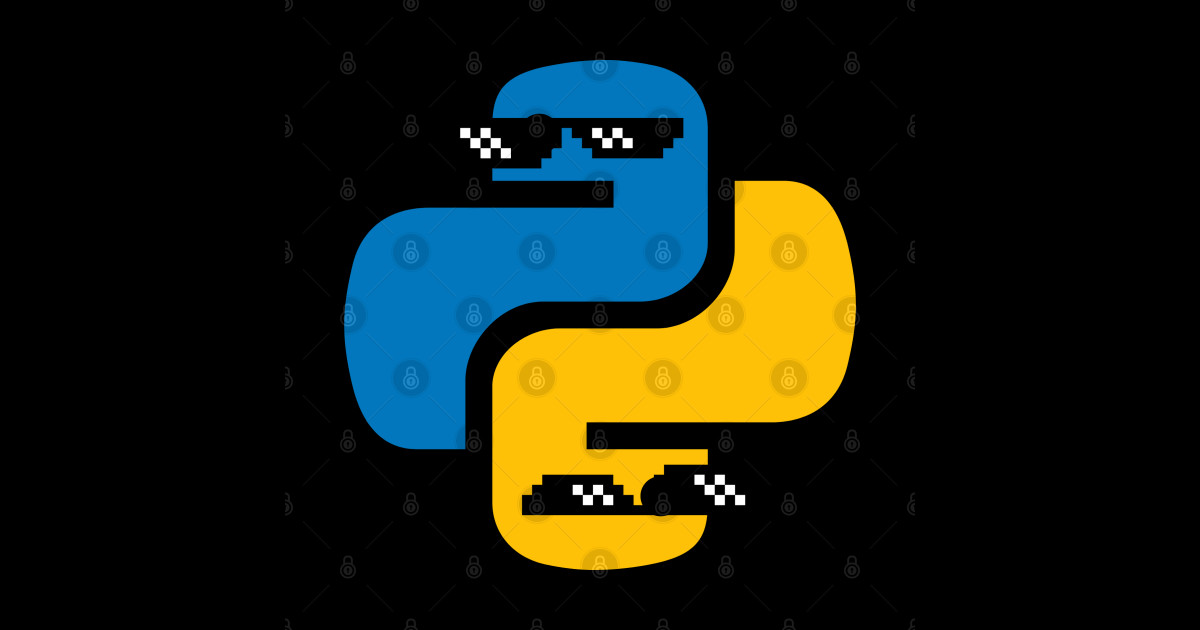 badass python - Python Language - Sticker | TeePublic