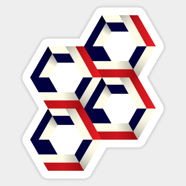 Great British Geometry - Geometric - Sticker | TeePublic