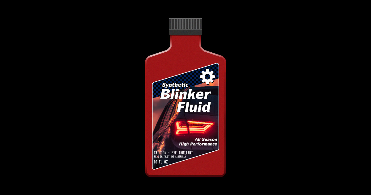 Blinker Fluid Bottle - Dad Jokes - Sticker | TeePublic