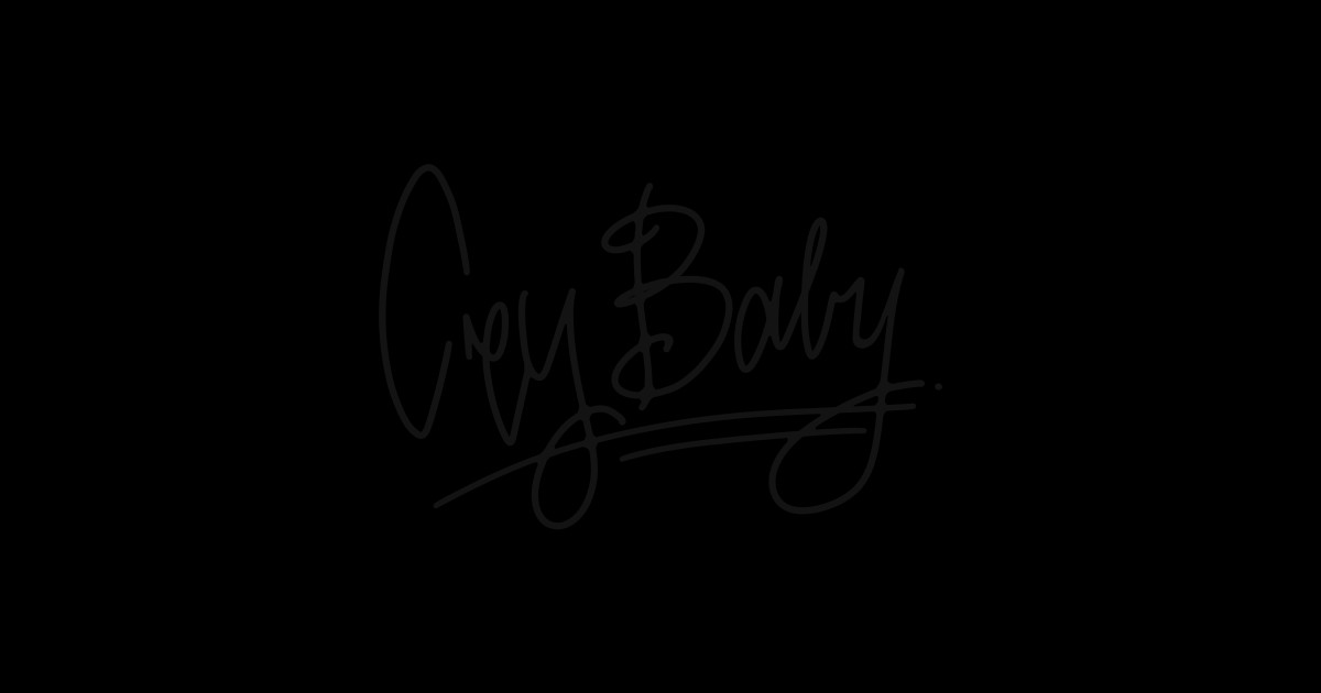 Crybaby font only - Johnny Depp - Sticker | TeePublic