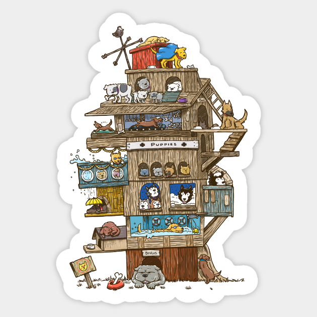 The Dog House - Dogs - Sticker