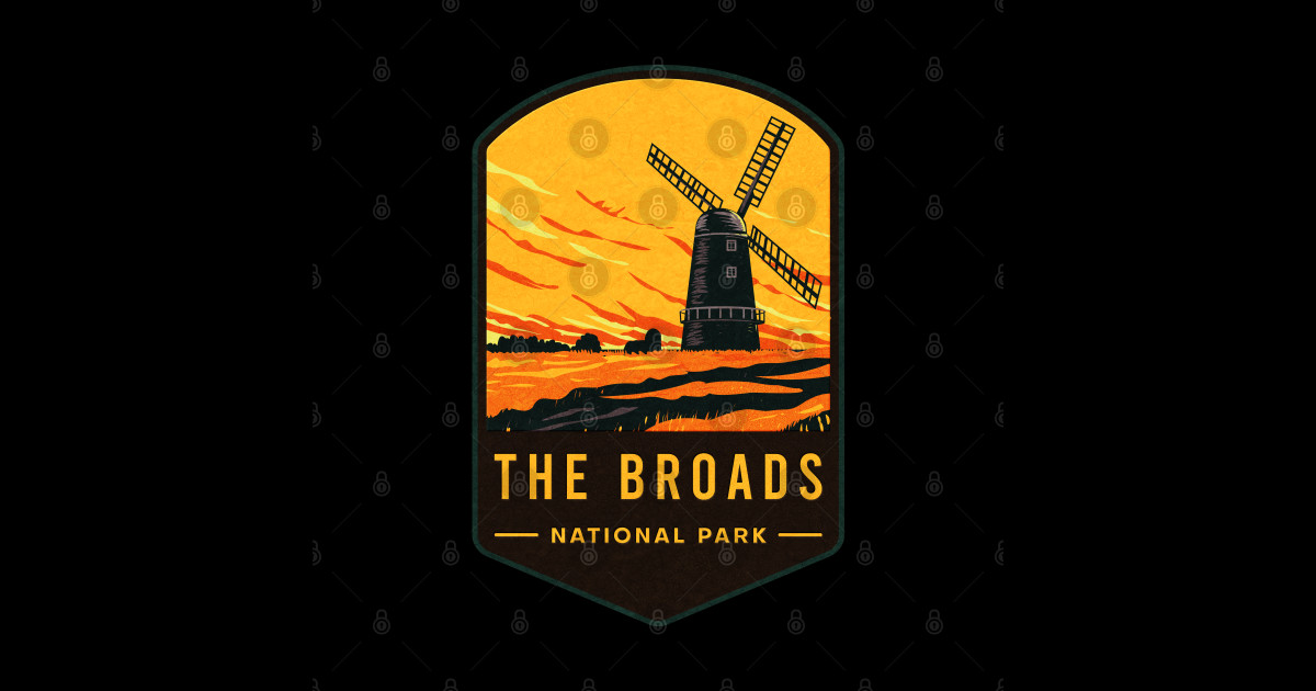 The Broads National Park - The Broads National Park - Sticker | TeePublic