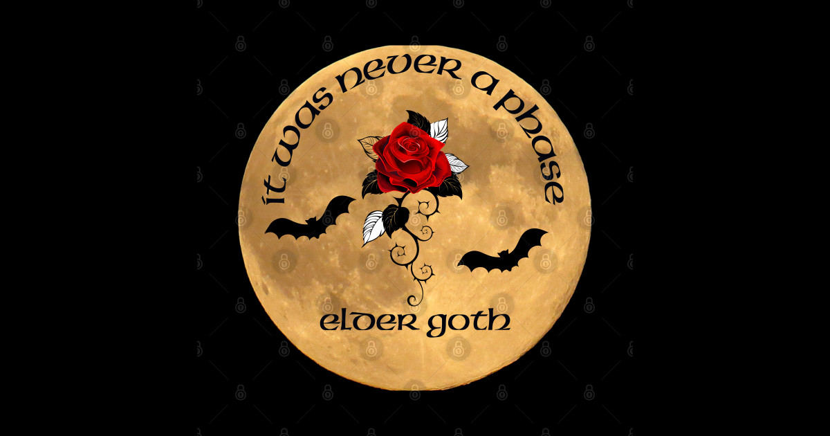 Goth was never a phase - Goth - Sticker | TeePublic