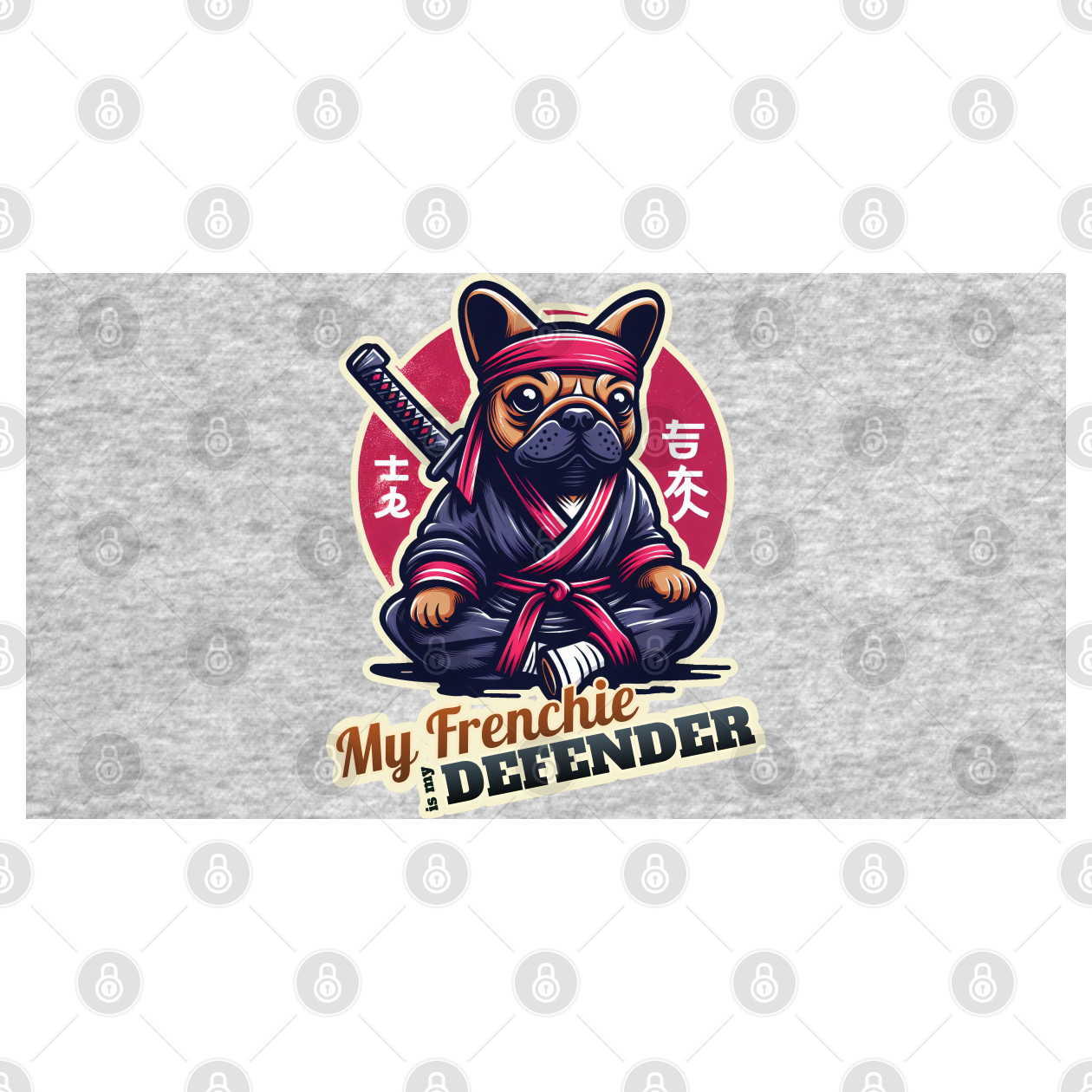 Ninja french bulldog - French Bulldog - Baseball T-Shirt | TeePublic