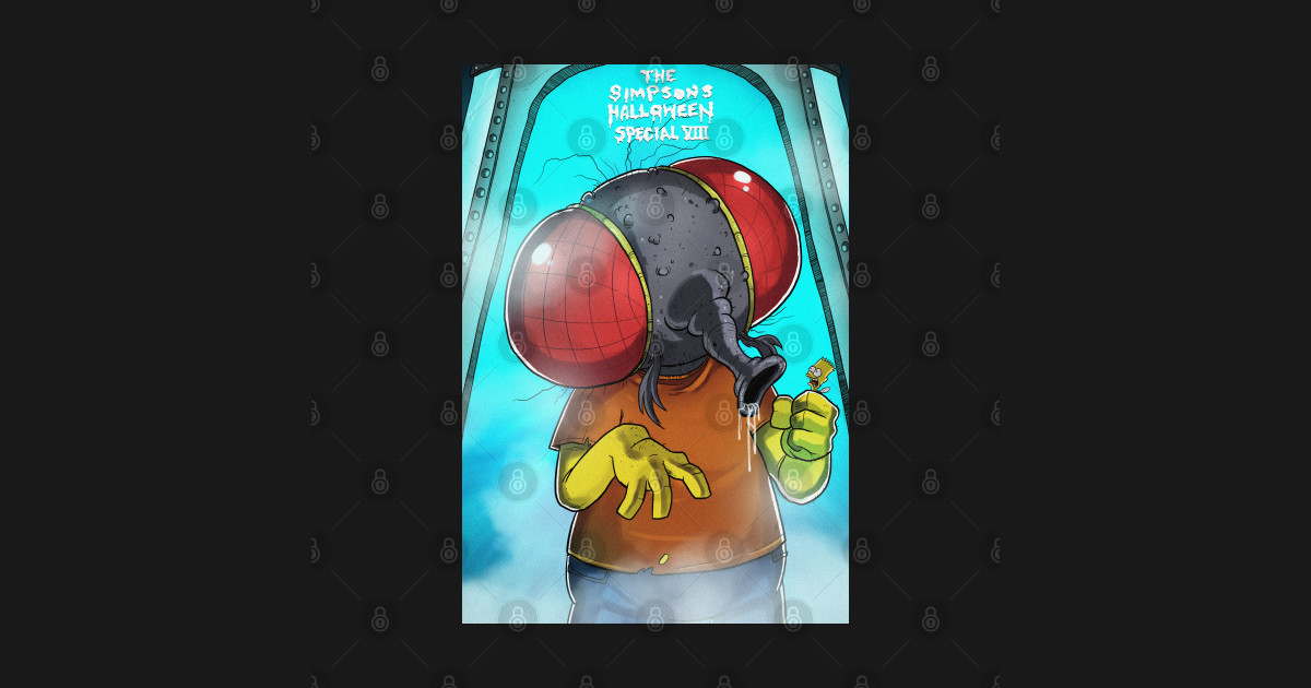 Fly Vs. Fly - The Simpsons Halloween - T-Shirt | TeePublic