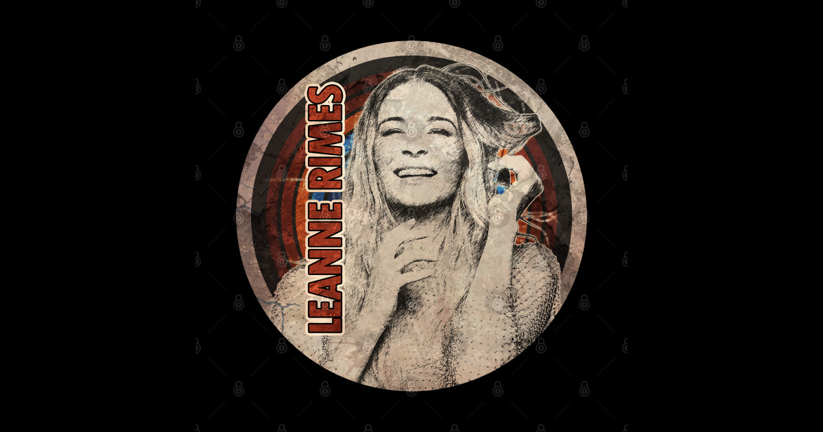 LeAnne Rimes art on vintage - Leanne Rimes - Sticker | TeePublic