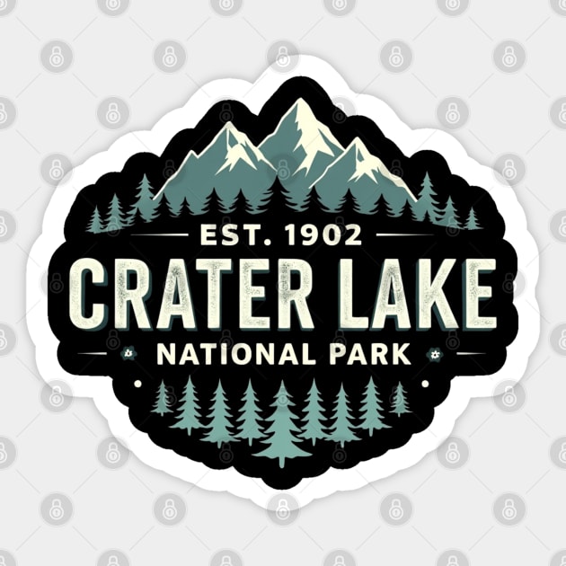 Crater Lake national park - Crater Lake National Park - Sticker | TeePublic