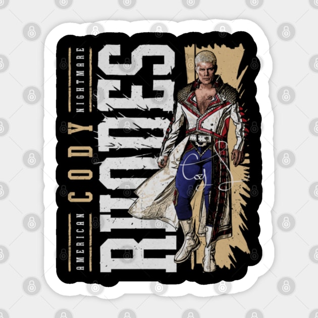 Cody Rhodes Vertical - Cody Rhodes - Sticker | TeePublic