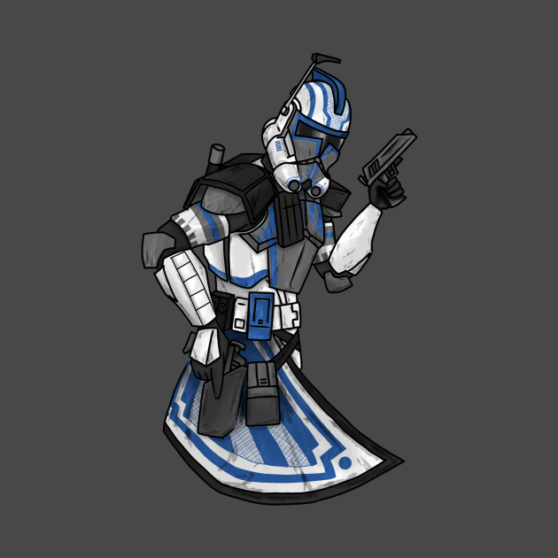 Cobalt Hero Arc Trooper - Clone Trooper - T-Shirt | TeePublic