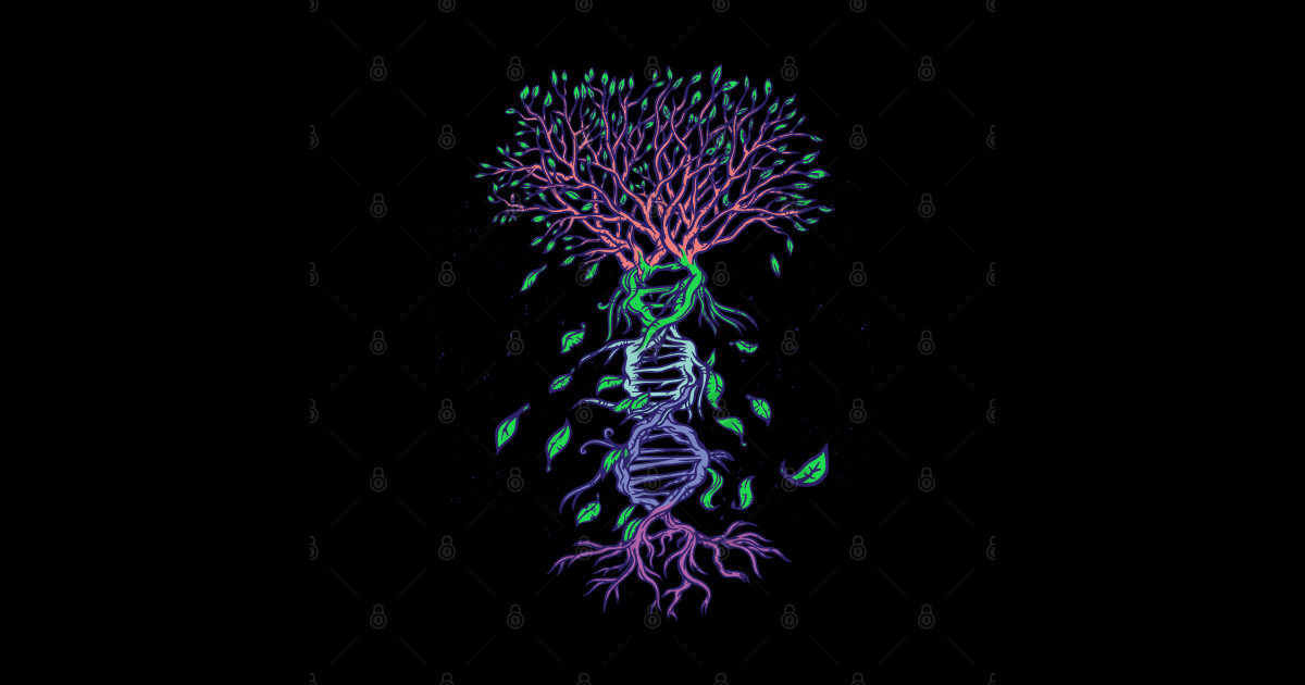 DNA tree of life - Dna Tree Of Life - Sticker | TeePublic