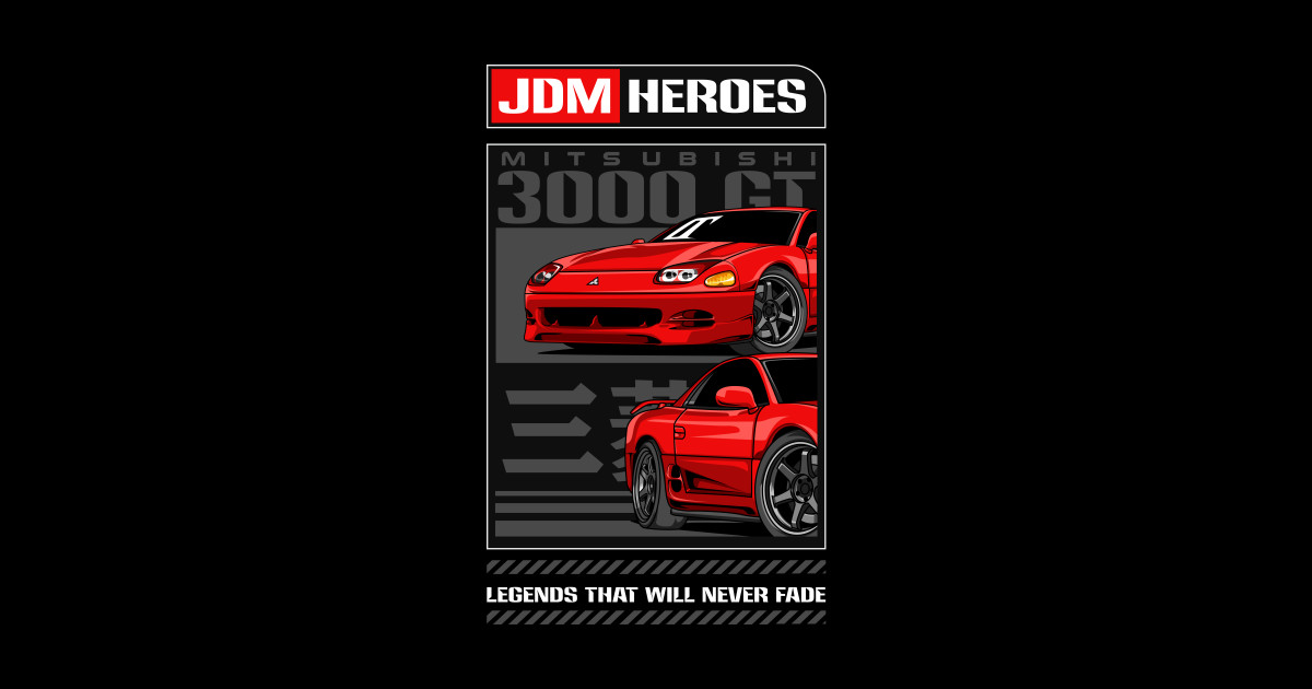 3000GT Japan Car - 3000gt Japan Car - Sticker | TeePublic