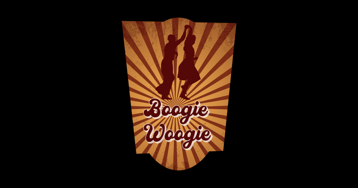 Boogie Woogie Retro Design - Boogie Woogie - Sticker | TeePublic