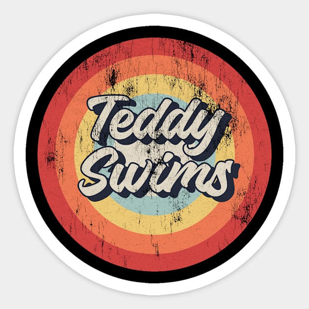teddy swims vintage - Teddy Swims - Sticker | TeePublic